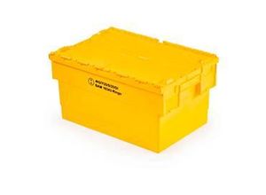 4026698022113 - Gefahrgut-Transportbehälter 55 Liter UN-zertifiziert L 600 x B 400 x H 315 mm max 15 kg stapelbar inkl 10 Kissen 6 Kabelbinder 6 Beutel