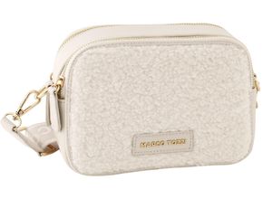4064233098391 - Umhängetasche MARCO TOZZI Damen Gr B H T 20cm x 16cm x 8cm beige (creme) Lederimitat Textil unifarben Taschen Damen Kamerabag Minibag im Teddy-Look