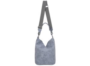4059065272811 - Schultertasche FRITZI AUS PREUSSEN Brigitte x fritzi Special Hobo01 Damen Gr B H T 27cm x 37cm x 27cm blau (blau grau) Kunstfaser unifarben Taschen mit abnehmbarem Anhänger