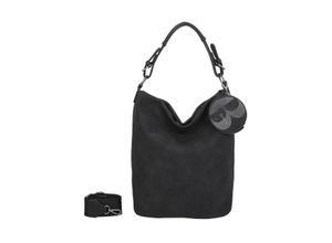 4059065272781 - Schultertasche FRITZI AUS PREUSSEN Brigitte x fritzi Special Hobo01 Damen Gr B H T 27cm x 37cm x 27cm schwarz Kunstfaser unifarben Taschen mit abnehmbarem Anhänger
