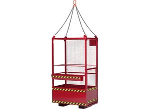 4251305400286 - Arbeitskorb Typ RAK-Kranbar 1200x800x2200mm ral 3000 Feuerrot - R+r Industrietechnik