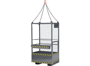 4251305400330 - Arbeitskorb Typ RAK-Kranbar 1200x800x2200mm ral 7005 Mausgrau - R+r Industrietechnik