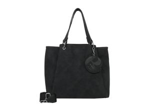 4059065272729 - Henkeltasche FRITZI AUS PREUSSEN Brigitte x fritzi Special Shopper42 Damen Gr B H T 40cm x 29cm x 40cm schwarz Polyurethan (PU) unifarben Taschen mit abnehmbarem Anhänger