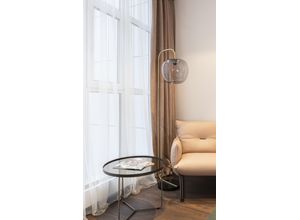 4056751490825 - Vorhang HOME WOHNIDEEN CROSTA Gr 5 weiß B375cm H120cm Polyester Gardinen Faltenbandstore Leinenstruktur CROSTA
