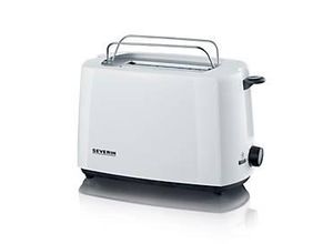 4008146023057 - SEVERIN Automatik-Toaster AT 2286 2 Toastkammern 700 W 7-stufiger Bräunungsgrad Stopp-Taste Brötchen‑Röstaufsatz Weiß