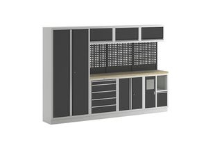 4061753280251 - Schranksystem 1 Schrank 3 Hängeschränke 3 Unterbauschränke anthrazitgrau kaiserkraft 4061753280251 - Schranksystem 1 Schrank 3 Hängeschränke 3 Unterbauschränke anthrazitgrau kaiserkraft