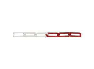 4055381241357 - PE-Gliederkette Gliederstärke 6 mm Bundlänge 10 m rot-weiß kaiserkraft