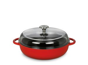 4007371070775 - Bratpfanne Provence  Rot  Metall  39 L  75 cm  antihaftbeschichtet  Kochen Pfannen Bratpfannen