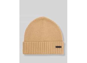 4063537937665 - Beanie aus Schurwolle mit Label-Detail Modell Fati