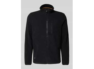 4063366117023 - Fleecejacke mit Stehkragen und Label-Stitching