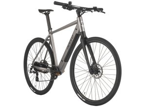 4250547534452 - ADORE E-Citybike 28 Alu Urban Bike Stadtfahrrad UBR-770 Heckmotor 35NM   98Ah Stahlgrau
