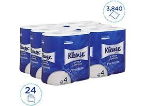 5027375048791 - Kleenex® Toilettenpapier 8484 4-lagig 6 Päckchen á 4 Rollen 160 Blatt Rolle weiß 5027375048791 - Kleenex® Toilettenpapier 8484 4-lagig 6 Päckchen á 4 Rollen 160 Blatt Rolle weiß