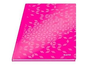 4002432399536 - Notizbuch WOW 4626-10-23 pink metallic A4 kariert 90g 80 Blatt 160 Seiten 4002432399536 Leitz