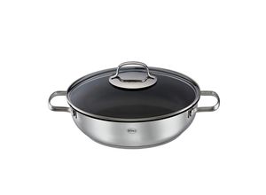 4004293131638 - Servierpfanne RÖSLE ELEGANCE PTFE ProPlex silber (silberfarben) B295cm H115cm L30cm Ø28cm Pfannen Ø 28 cm spülmaschinengeeignet Induktion