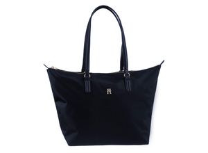 8720644666272 - Shopper TOMMY HILFIGER POPPY NEW TOTE Damen Gr B H T 47cm x 32cm x 14cm blau (space blau) Nylon clean unifarben Taschen