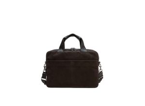 4059184154692 - Businesstasche MARC OPOLO aus softem Veloursleder Herren Gr B H T 40cm x 28cm x 10cm coffee Leder unifarben Taschen