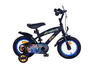 8715347211300 - Kinderfahrrad Batman für Jungen 12 Zoll Kinderrad in Schwarz Fahrrad