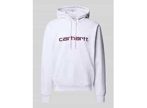 4068584223181 - Hoodie mit Label-Stitching und Känguru-Tasche
