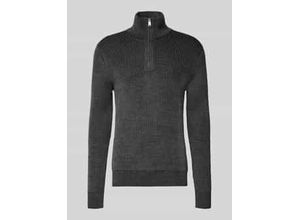 7325869754356 - Regular Fit Troyer in Rippstrick-Struktur