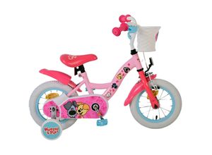 8715347312700 - Kinderfahrrad Woezel & Pip für Mädchen 12 Zoll Kinderrad in Rosa