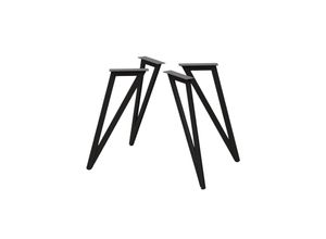 4260750012685 - holz4homeÂ® Dreieck Tischgestell Metall schwarz â€“ Set aus 4 FÃ¼ÃŸen