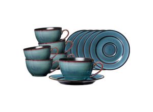 4262487293320 - Kaffeetassen mit Untertassen Bali 220 ml 6er Set