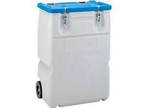 4052886441855 - Mobil-Box CEMO Volumen 170 l für feste Gefahrstoffgüter Verpackungsgruppe II und III konform mit ADR RID IMDG Code Klappdeckel PE grau blau