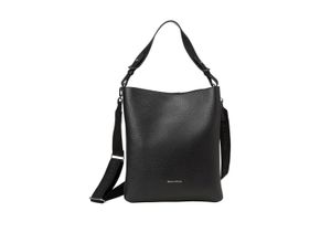 4059184150380 - Hobo BRINJA Damen Gr B H T 28cm x 33cm x 12cm schwarz Glattleder MARC OPOLO ACCESSORIES unifarben Taschen Henkeltasche Schultertasche Umhängetasche mit kurzem Tragegriff