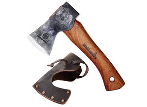 7391408417600 - HULATFORS Mini Beil Agelsjön Handbeil Outdoor Axt Hickory Holz Kohlenstoff Stahl