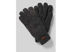 8717457640919 - Handschuhe aus Lammwolle mit Label-Detail Modell HAAKON