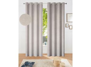 4069745030822 - Verdunkelungsvorhang MY HOME Fleuriss Gr 1 grau B135cm H145cm Polyester Gardinen Wohnzimmer Schlafzimmer Arbeitszimmer Kinderzimmer modern