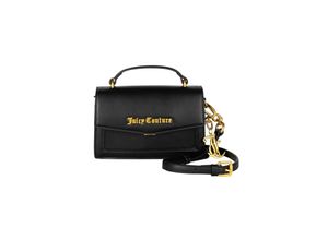 8056280670060 - Schultertasche JUICY COUTURE LILY CROSSBODY WITH FLAP Damen Kinder Gr B H T 5cm x 13cm onesize schwarz Leder Taschen Schultertasche Damen Mini Bag Handtasche Fashion Lifestyle Sale