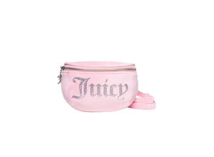 8056280671111 - Gürteltasche JUICY COUTURE KIMBERLY WAIST BAG Damen Kinder Gr B H T 7cm x 14cm onesize rosa (juicy pink) Polyester Taschen Gürteltasche Damen Cross Body Bag Velour Fashion Lifestyle Sale