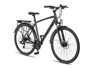 4260647782172 - Licorne Bike Premium Touring Trekking Bike in 28 Zoll - Fahrrad für Jungen Mädchen Damen und Herren - 21 Gang-Schaltung - Mountainbike - Crossbike FarbeAnthrazit StilHerren