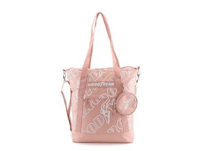 4897108108921 - Henkeltasche GOODYEAR RPET Damen Gr B H T 41cm x 40cm x 10cm rosa (rosa weiß) Kunstfaser bedruckt Taschen mit einem Fassungsvermögen von 16 Litern