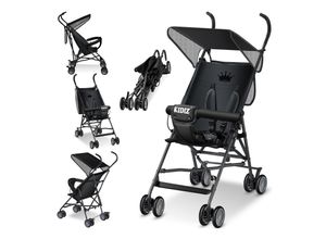 4260729114082 - KIDIZ® Kinderwagen CITY Buggy Kinderbuggy klappbar Sportwagen Faltbar 360° 4-Zoll-Räder Inkl Sonnen- und Regenverdeck zusammenklappbar 5-Punkt-Sicherheitsgurt ab 6 Monate