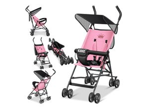 4260729114136 - KIDIZ® Kinderwagen CITY Buggy Kinderbuggy klappbar Sportwagen Faltbar 360° 4-Zoll-Räder Inkl Sonnen- und Regenverdeck zusammenklappbar 5-Punkt-Sicherheitsgurt ab 6 Monate