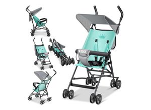 4260729114105 - KIDIZ® Kinderwagen CITY Buggy Kinderbuggy klappbar Sportwagen Faltbar 360° 4-Zoll-Räder Inkl Sonnen- und Regenverdeck zusammenklappbar 5-Punkt-Sicherheitsgurt ab 6 Monate