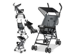 4260729114099 - KIDIZ® Kinderwagen CITY Buggy Kinderbuggy klappbar Sportwagen Faltbar 360° 4-Zoll-Räder Inkl Sonnen- und Regenverdeck zusammenklappbar 5-Punkt-Sicherheitsgurt ab 6 Monate