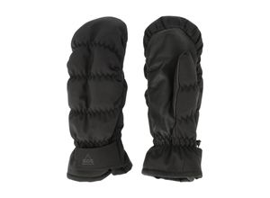 5715399018905 - Fäustlinge Alberta Damen Gr 7 schwarz 94% Polyester 6% Elasthan unifarben Handschuhe mit wasserabweisender Membran und Primaloft-Futter