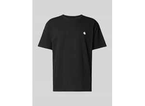 4064958791546 - T-Shirt mit Label-Stitching