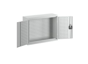 4061753284037 - Hänge-Werkzeugschrank Türinnenseite aus Lochplatten lichtgrau RAL 7035 kaiserkraft