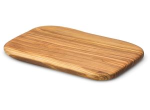 4017167497204 - Schneidebrett CONTINENTA braun (holzfarben) B15cm H12cm L25cm Massivholz Schneidebretter Naturform Olivenholz jedes Stück ein Unikat