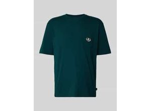 4068811920876 - T-Shirt mit Brusttasche und Label-Stitching