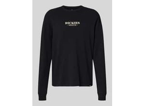 0198265464962 - Longsleeve mit Label-Stitching und Rundhalsausschnitt 0198265464962 - Longsleeve mit Label-Stitching und Rundhalsausschnitt