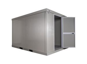 4260736810700 - Isoliercontainer ThermoSafe TS+ grauweiß mit isoliertem Boden HxBxT 2400 x 2420 x 3090 mm kaiserkraft