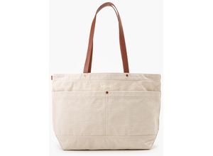 7626725697061 - Shopper LEVIS WOMENS HERITAGE TOTE-ALL Damen Gr B H T 38cm x 33cm x 16cm beige (ecru) Baumwolle Canvas Taschen