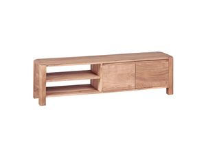 4251745759326 - Lowboard TEKO Massivholz viel Stauraum Sheesham oder Akazie 4 Holzbeine