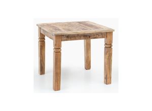 4251745763453 - Esstisch DIANA Landhaus-Stil Massivholz 80x80 cm rustikal stabil pflegeleicht