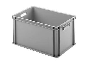 4026698003648 - Ringoplast Kunststoffkasten Serie Unista L320 Durchfassgriffe verrippter Boden L 600 x B 400 x H 320 mm grau